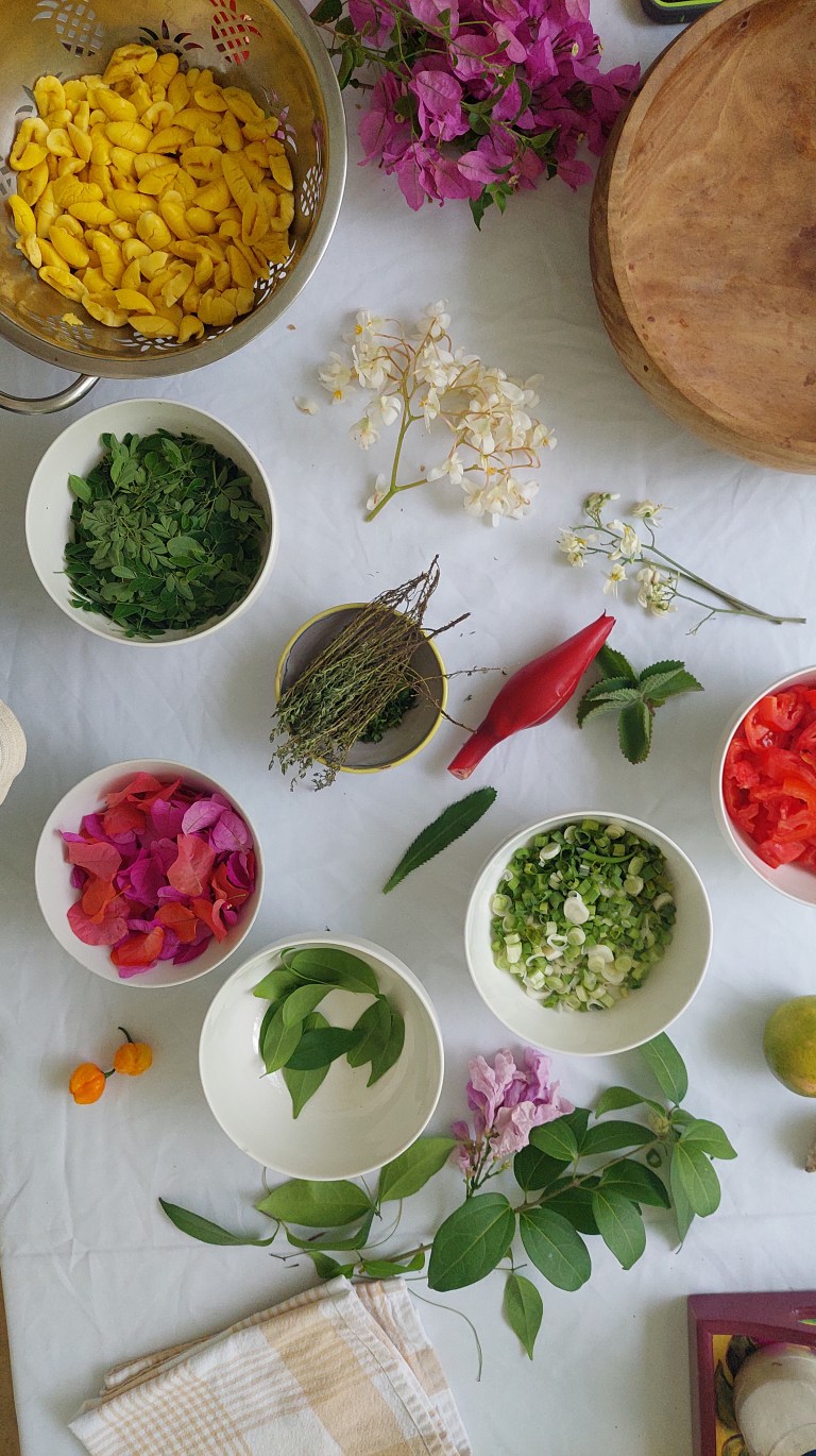 ACKEE WITH FRESH MORINGA LEAVES – FOOD CURIOUS